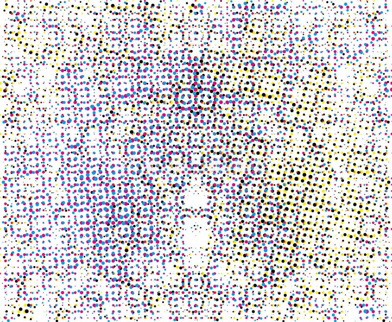 A Vintage Pattern of Dots in a Square Pattern, Cmyk Seamless Dots ...