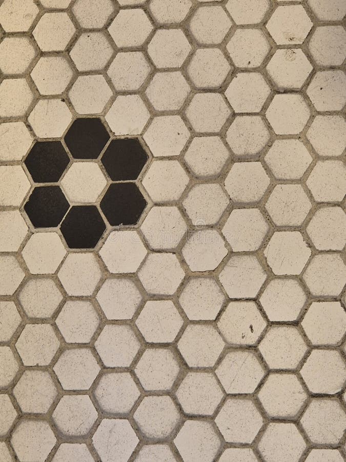 Vintage Pattern of a Hexagonal Ceramic Stock Image - Image of colorful ...