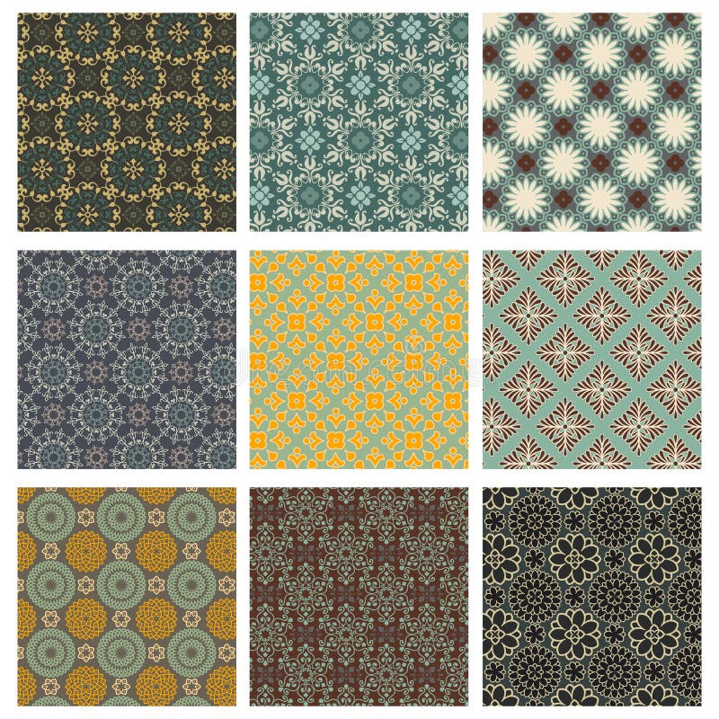 Vintage Patterns stock vector. Illustration of backdrop - 52725178