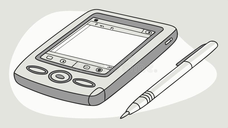 Vintage PDA Device, Handheld Organizer, Retro Tech and Digital ...