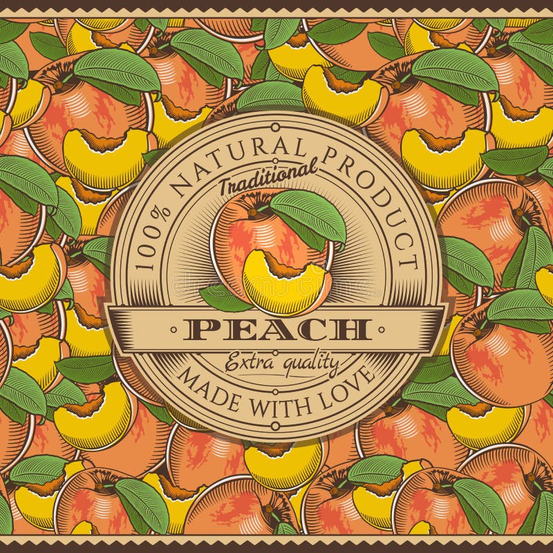 Vintage Peach Pink Circles Background Stock Illustration - Illustration ...