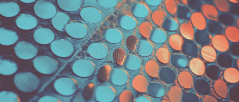 Vintage Penny Tile Pattern with Small Circles and Textured Background ...
