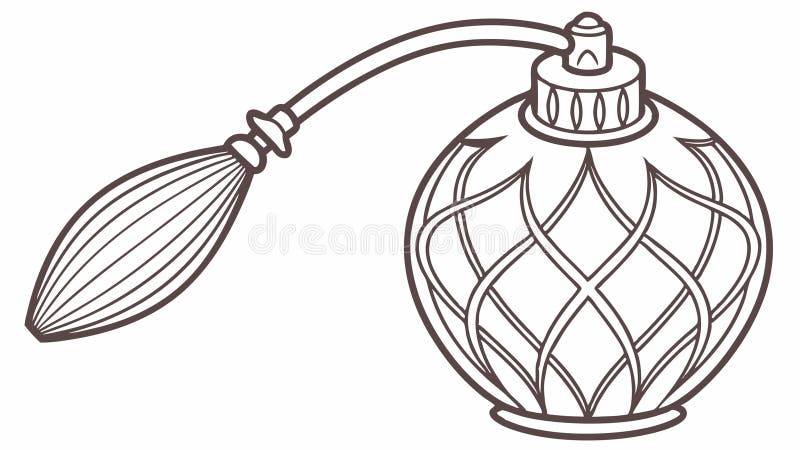 Vintage Perfume Bottle with Atomizer Art, Vector Design Generative AI ...