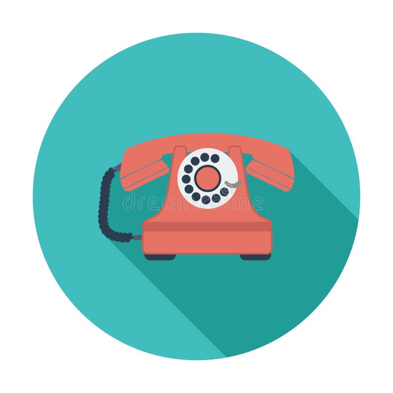 Vintage phone icon. stock vector. Illustration of call - 90298978