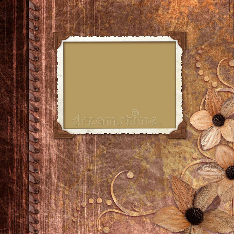 Vintage Photo Album stock illustration. Illustration of rough - 27269579