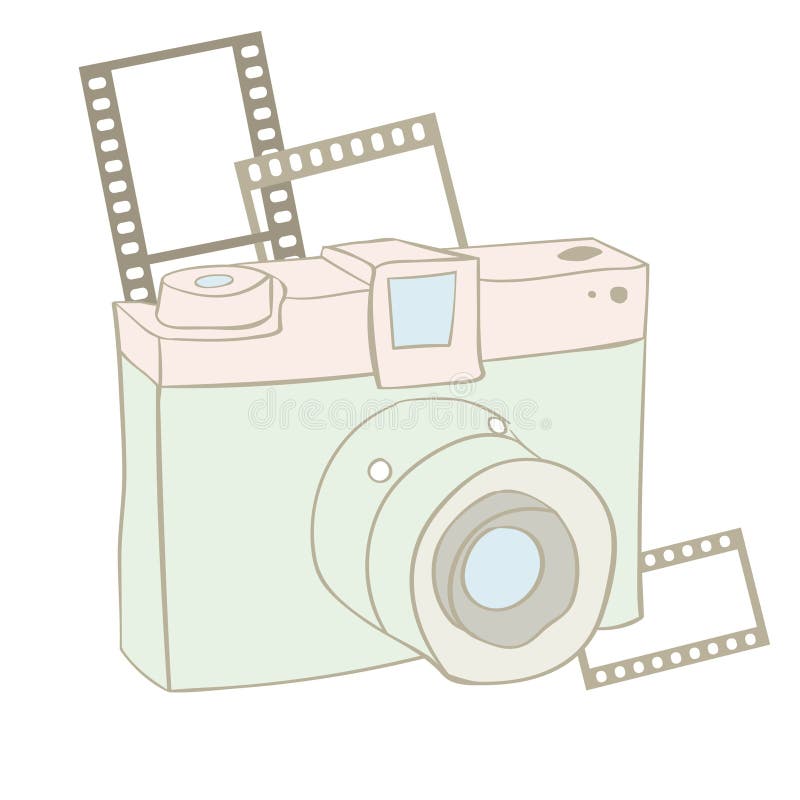 Vintage Photo Camera Card stock vector. Illustration of decoration ...