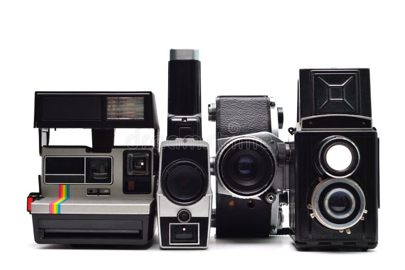 Vintage photo cameras stock photo. Image of group, retro - 58171062