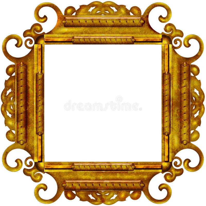 Vintage Photo Frame with Classy Patterns Stock Photo - Image of classic ...