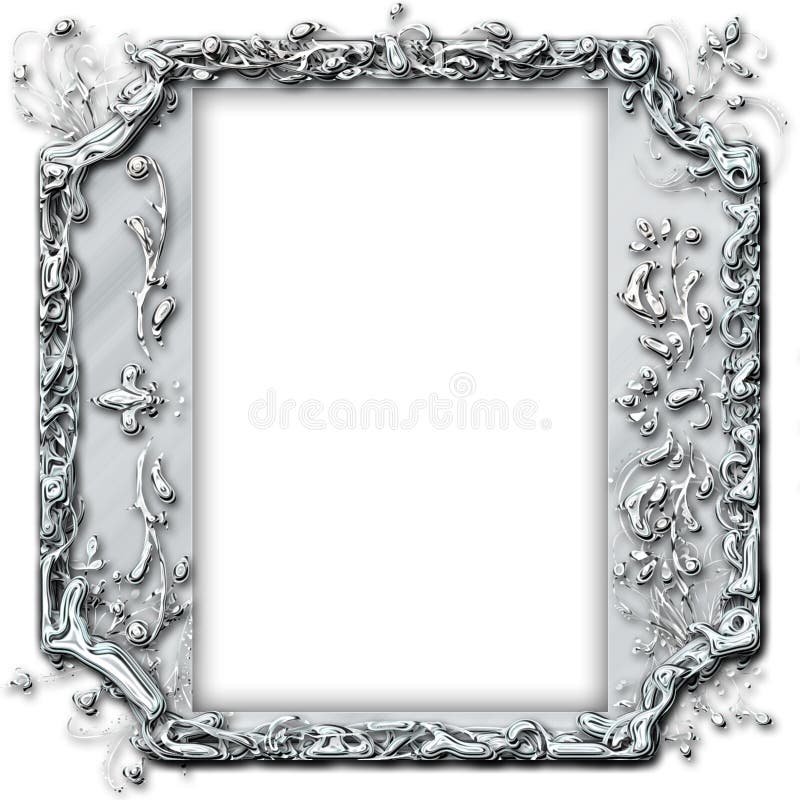Vintage Photo Frame with Classy Patterns Stock Illustration ...
