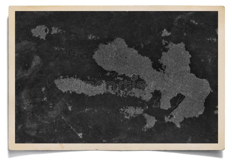 Vintage Photo Frame Mockup Empty Dark Field Stock Photo - Image of ...