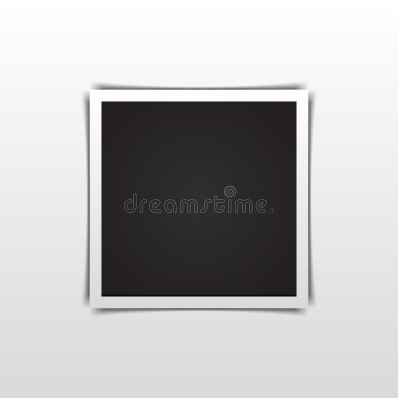 Vintage Photo Frame with Shadow. Vector Illustration Stock Vector ...