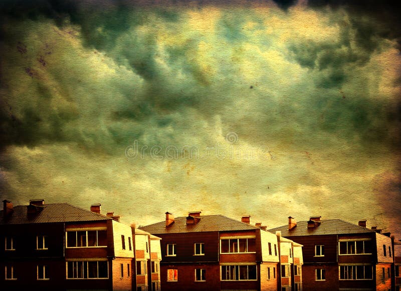 Vintage Photo Landscape stock photo. Image of frame, roof - 29846254