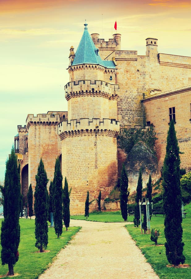 Vintage Photo of Old Castle Stock Photo - Image of antique, building ...