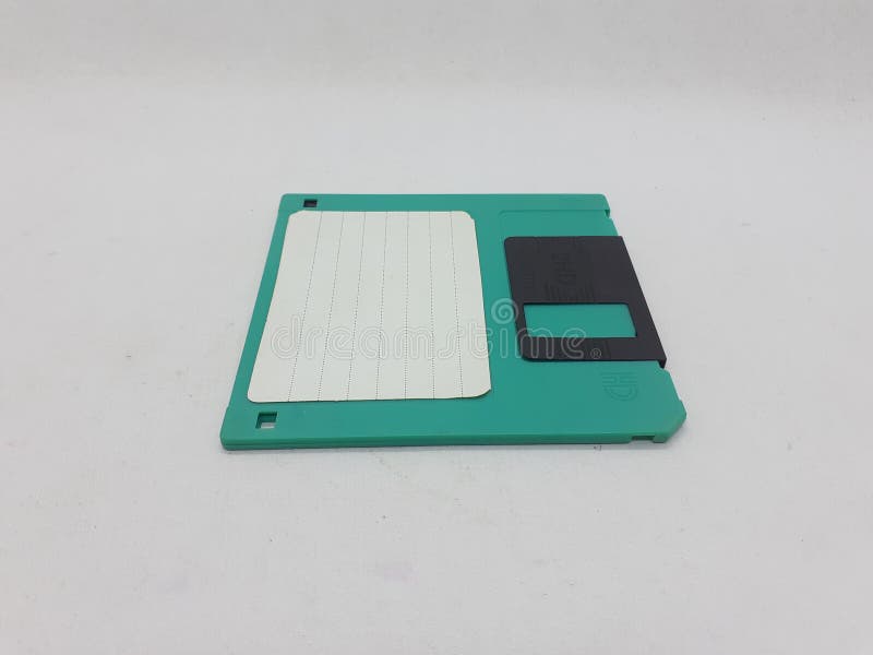 Vintage Photo Realistic Small Electronic Magnetic Floppy Disk For Old ...