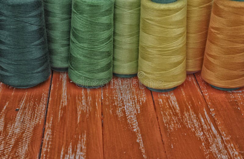 Vintage Photo Threads for Sewing and Embroidery Stock Image - Image of ...