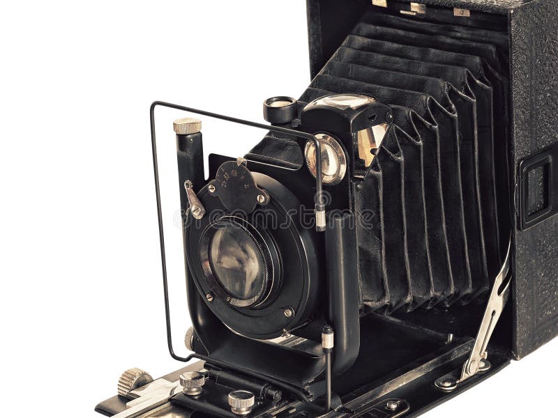 Old Vintage Photographic Camera Stock Photo - Image of equipment ...