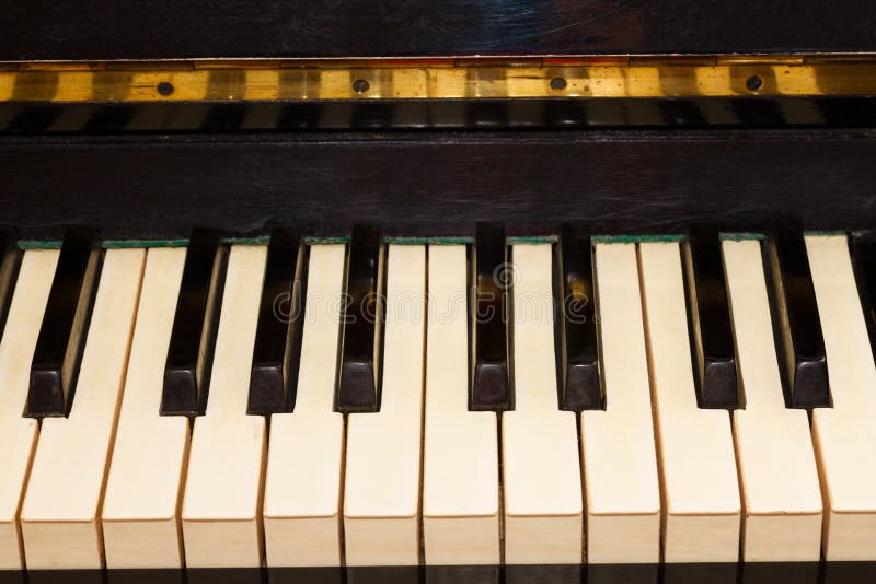 Vintage piano keyboard stock image. Image of color, concert - 63788477