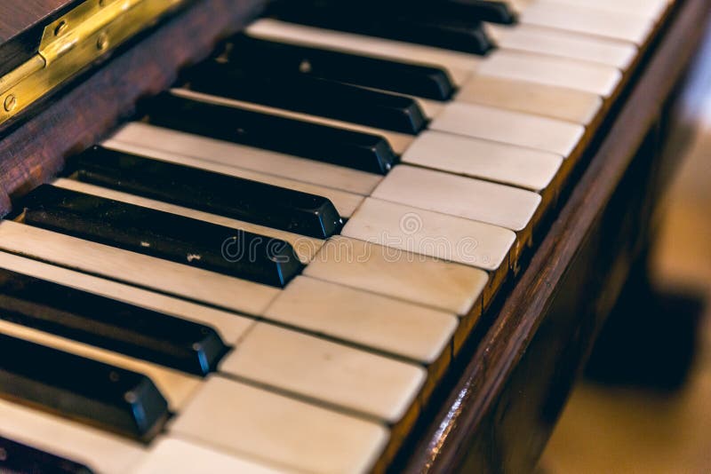 Vintage piano keyboard stock photo. Image of instrument - 90814948