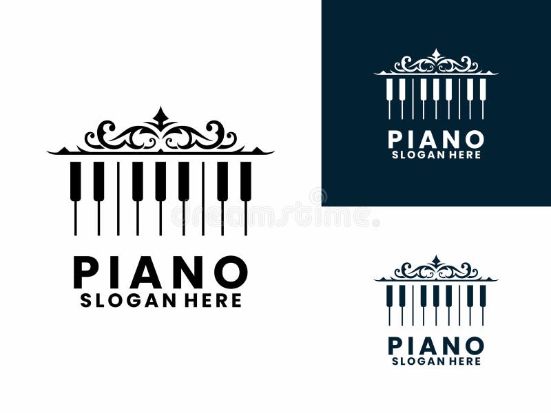 Vintage Piano Logo Vector Icon. Piano Retro Music Logo Design Template ...
