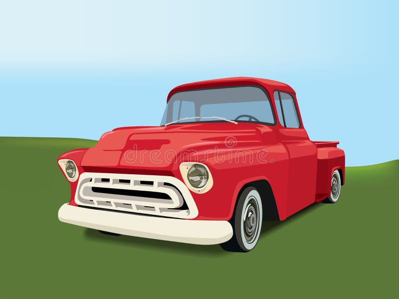 Vintage Pick Up Truck Stock Illustrations – 743 Vintage Pick Up Truck ...