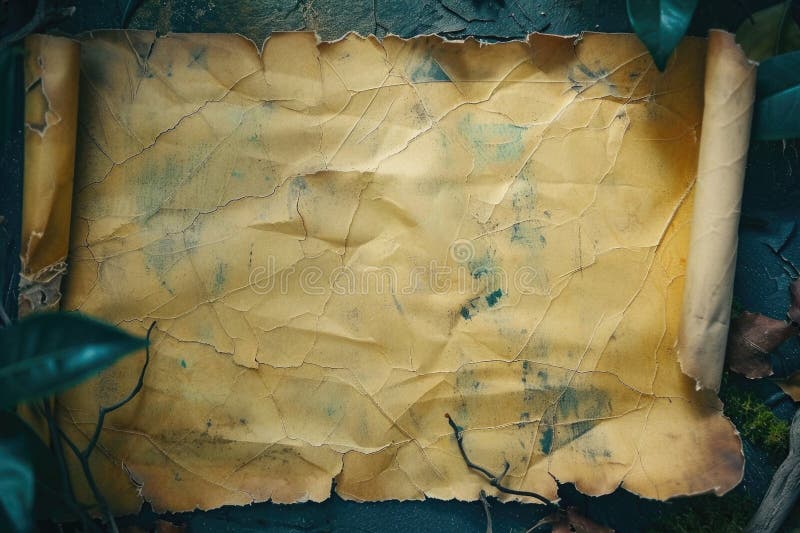 A Vintage Piece of Paper Lying on the Ground, Suitable for Historical ...