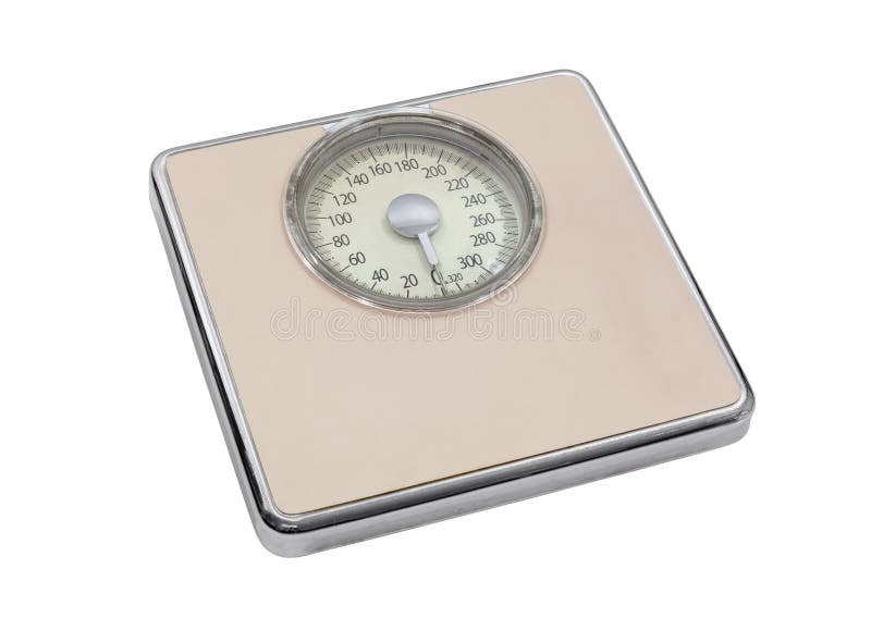 Vintage Pink Bathroom Scale Stock Image - Image of bath, measure: 33293527