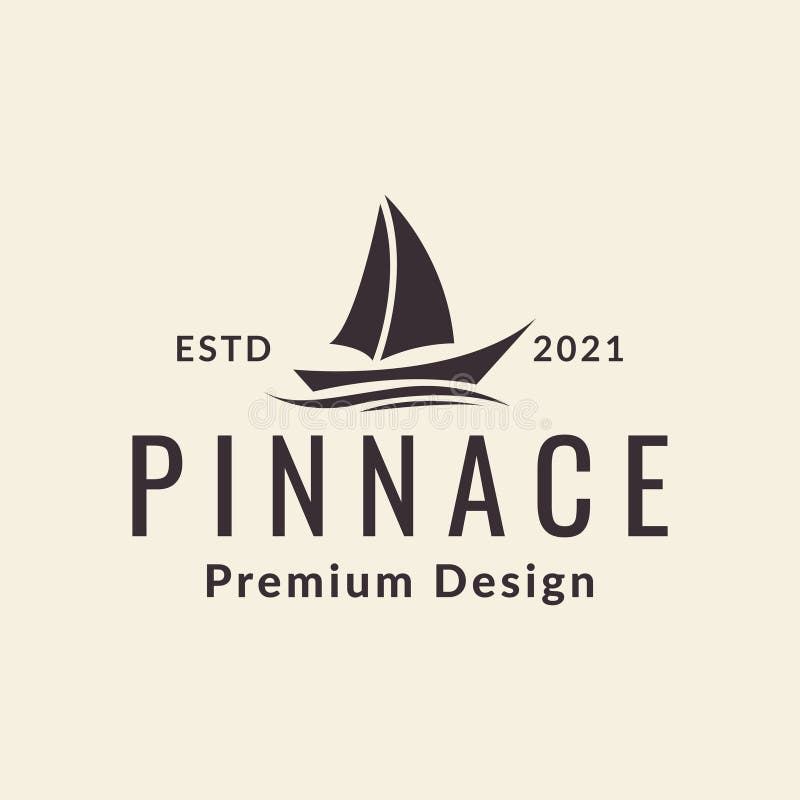 Vintage Pinnace Logo Design Vector Graphic Symbol Icon Illustration ...