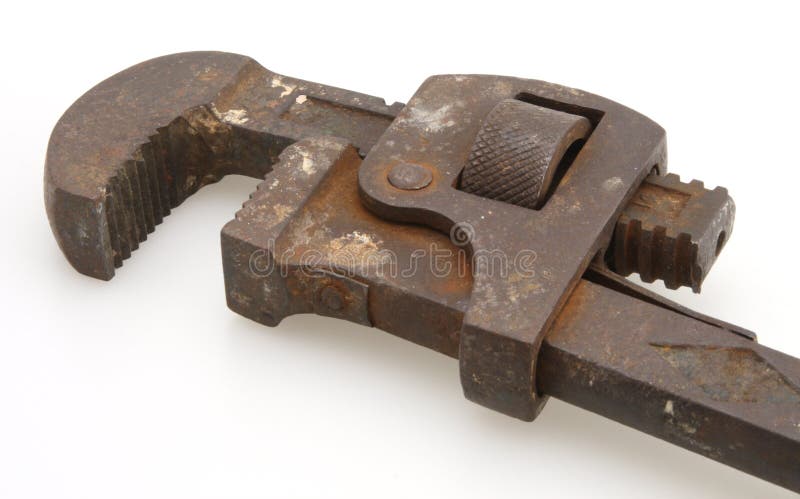 Vintage Pipe Wrench stock photo. Image of large, drain - 4712262