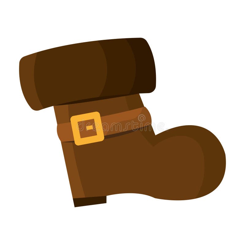 Vintage Pirate Boot Classic Leather Style. Vector Stock Vector ...