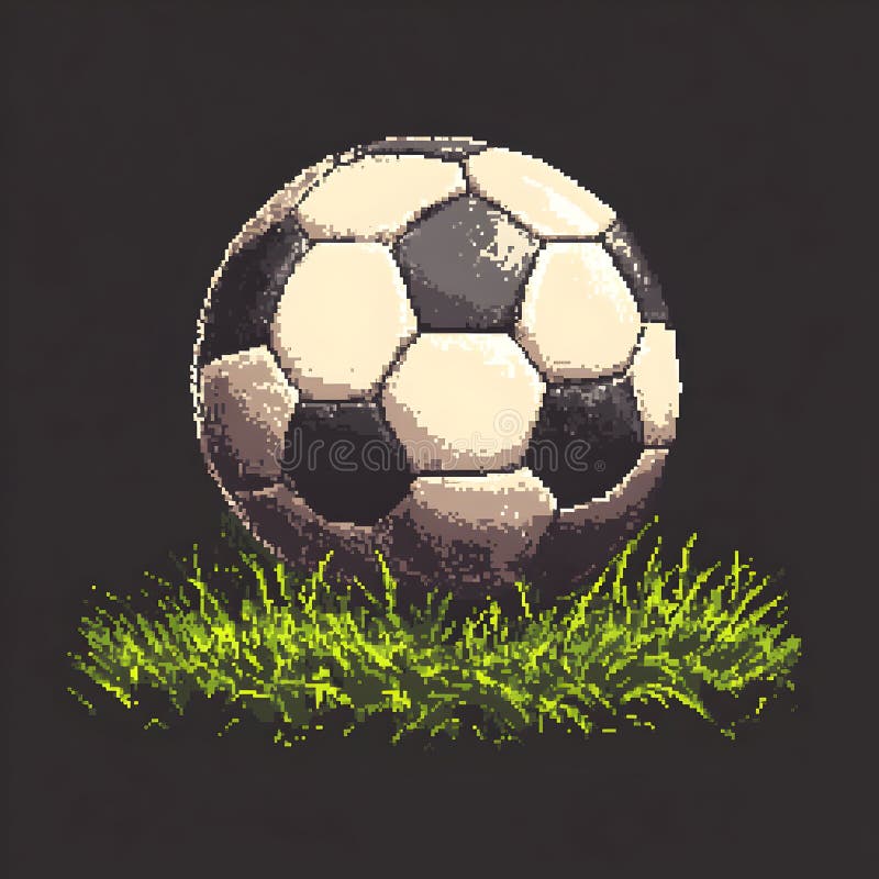 Pixel Art Soccer Ball Stock Illustrations – 299 Pixel Art Soccer Ball ...