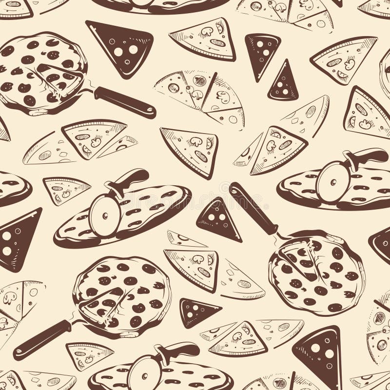 Vintage Pizza Metal Signs with Grunge Texture Vector Set. Retro Food ...