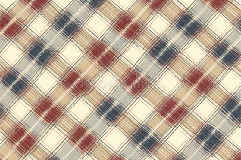 Vintage Plaid Pattern with Red, Blue, and Beige Checkered Design ...