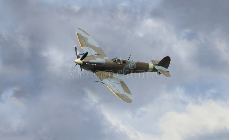 Plane flying during summer editorial photography. Image of plane ...