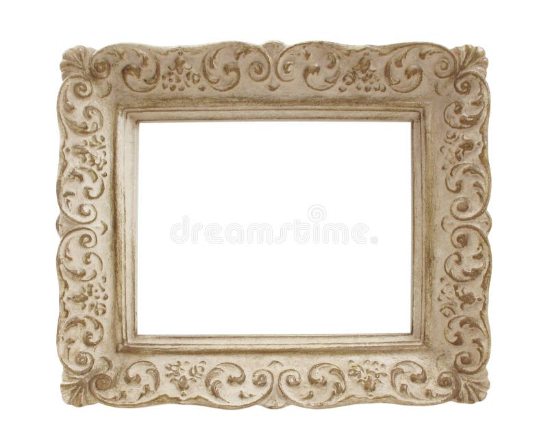 Antique Picture Frame, Square, Dark Gray Color Stock Photo - Image of ...