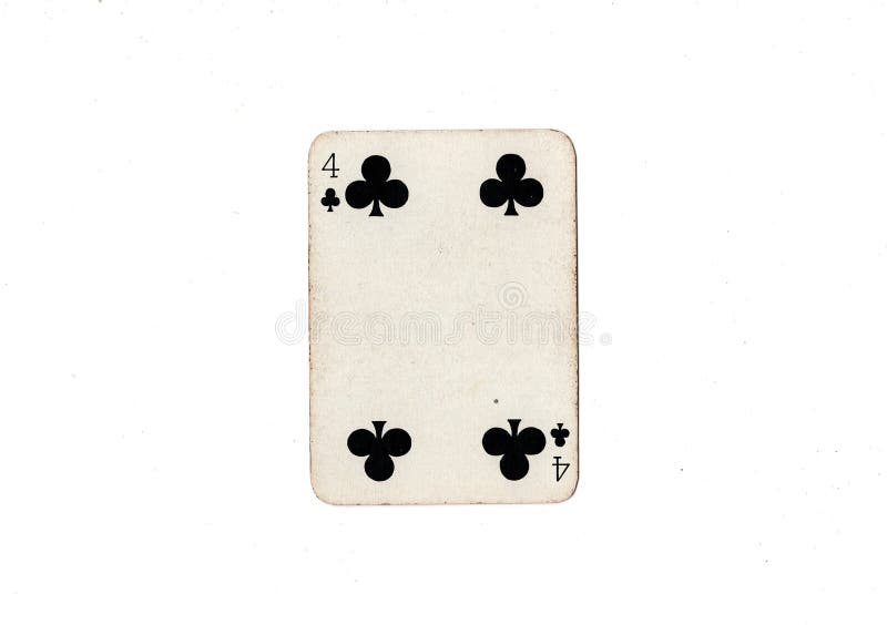 A Vintage Playing Card with Space for Text. Stock Image - Image of ...
