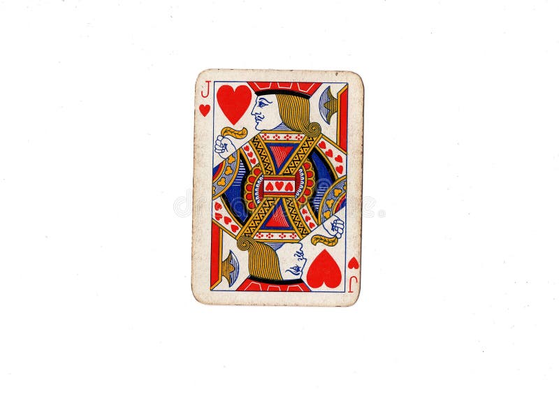 A Vintage Playing Card with Space for Text. Stock Image - Image of ...