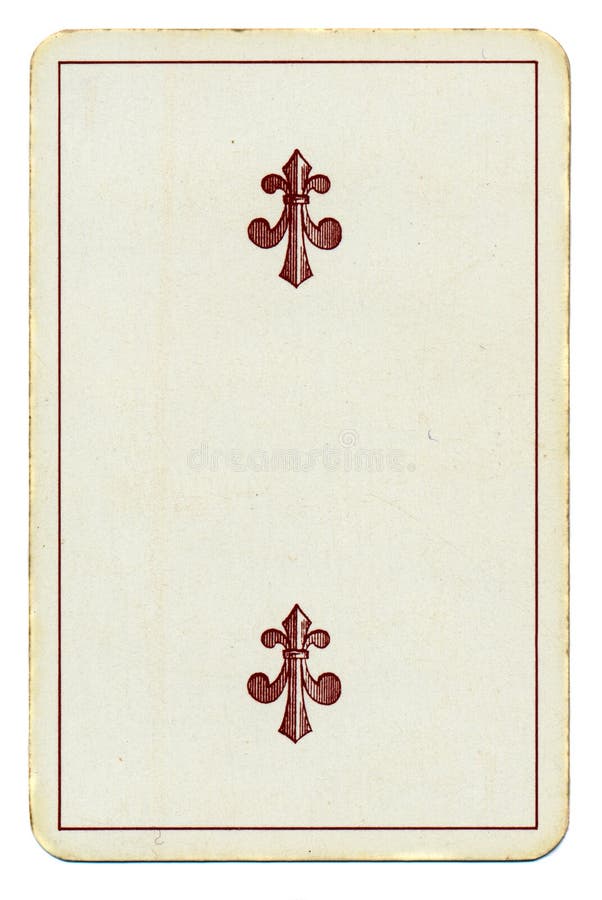 Vintage Playing Card Two Cross Stock Photos - Free & Royalty-Free Stock ...