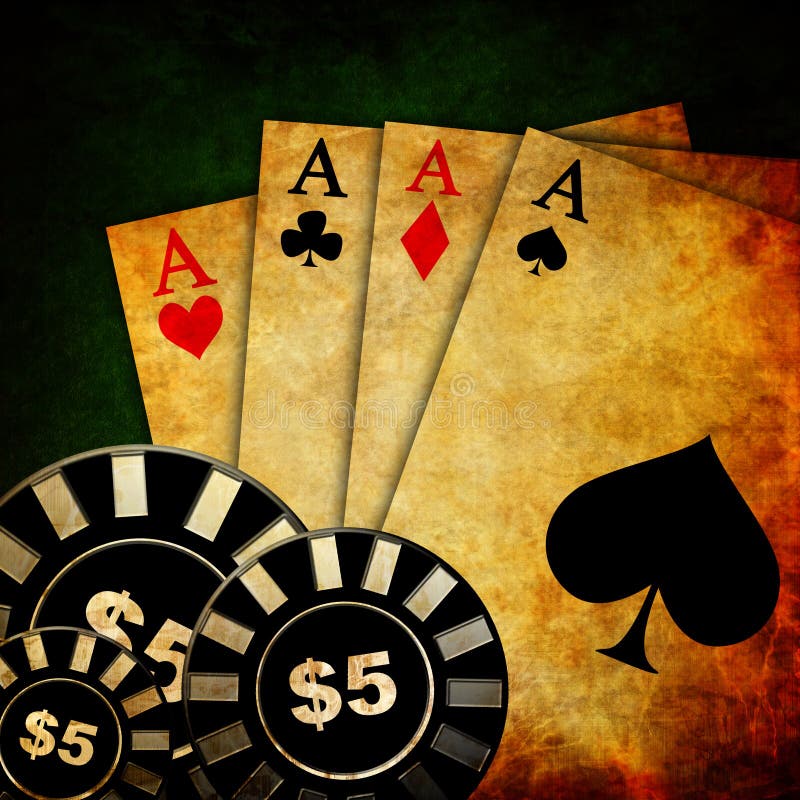 Vintage playing cards stock illustration. Illustration of close - 4613908