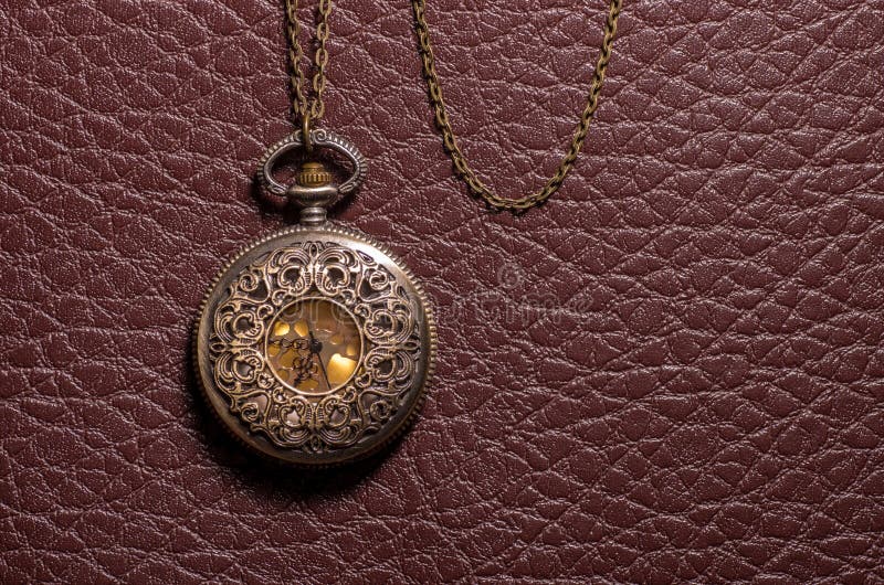 Vintage pocket clock stock photo. Image of closeup, metal - 67710922