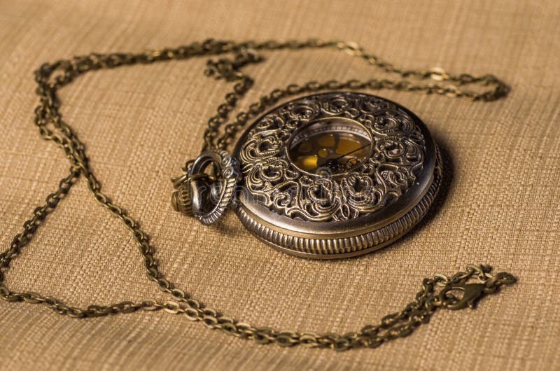 Vintage pocket clock stock image. Image of antique, pocket - 67711089