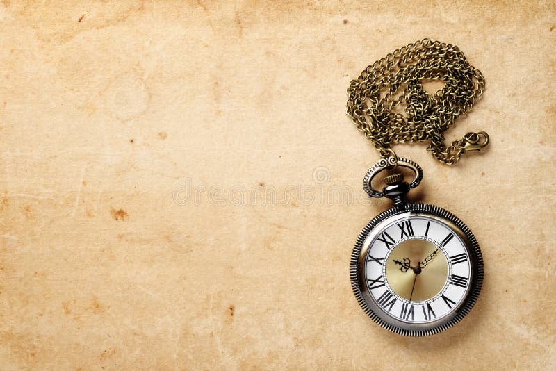 Vintage pocket watch stock image. Image of paper, metallic - 27145967