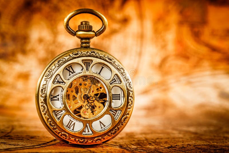 Old-fashioned pocket watch stock image. Image of pocket - 13438447