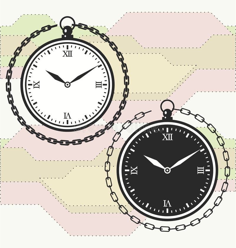 Vintage Pocket Watch Icon Template Stock Illustrations – 143 Vintage ...