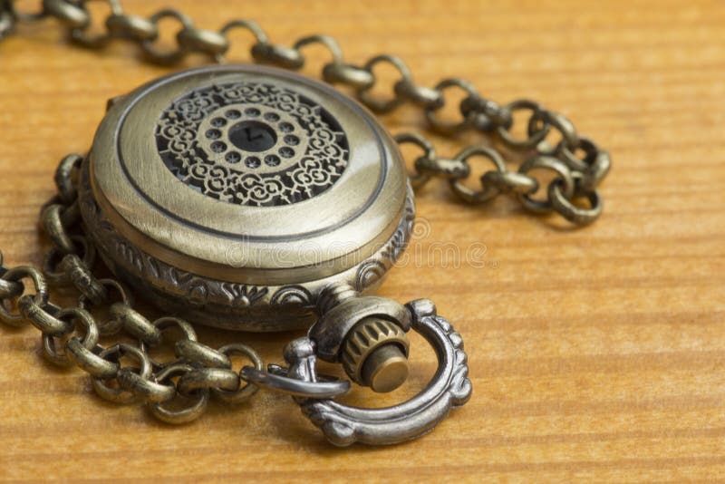 Vintage Pocket Watch on a Table Stock Photo - Image of second, antique ...