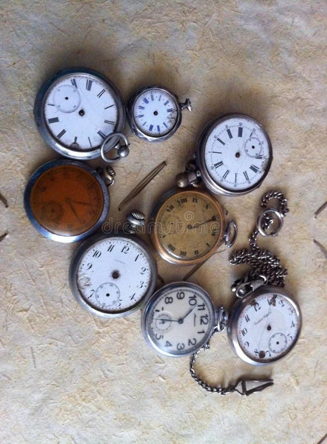 Vintage pocket watches stock photo. Image of clocks, retro - 68848522