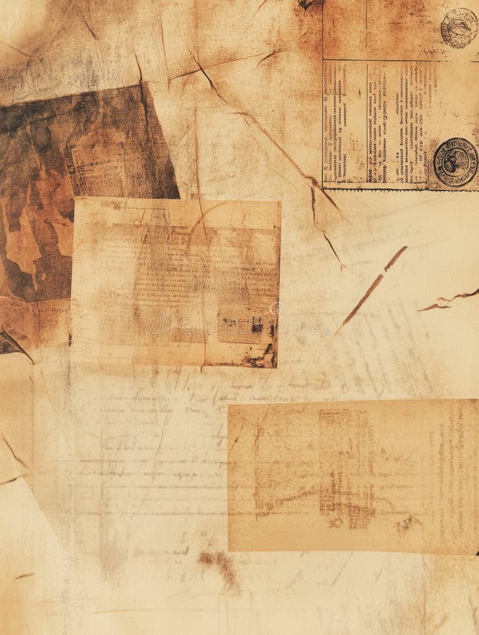 Vintage Political Documents Create a Nostalgic Atmosphere with Faded ...