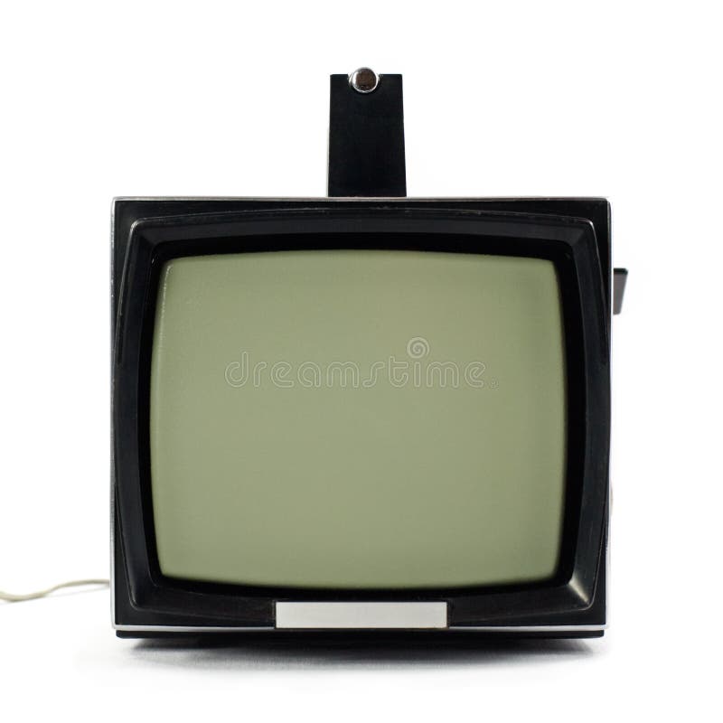 Vintage portable TV set stock photo. Image of television - 27781370