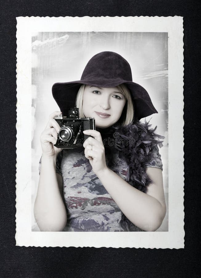 Vintage portrait stock image. Image of portrait, female - 17384575