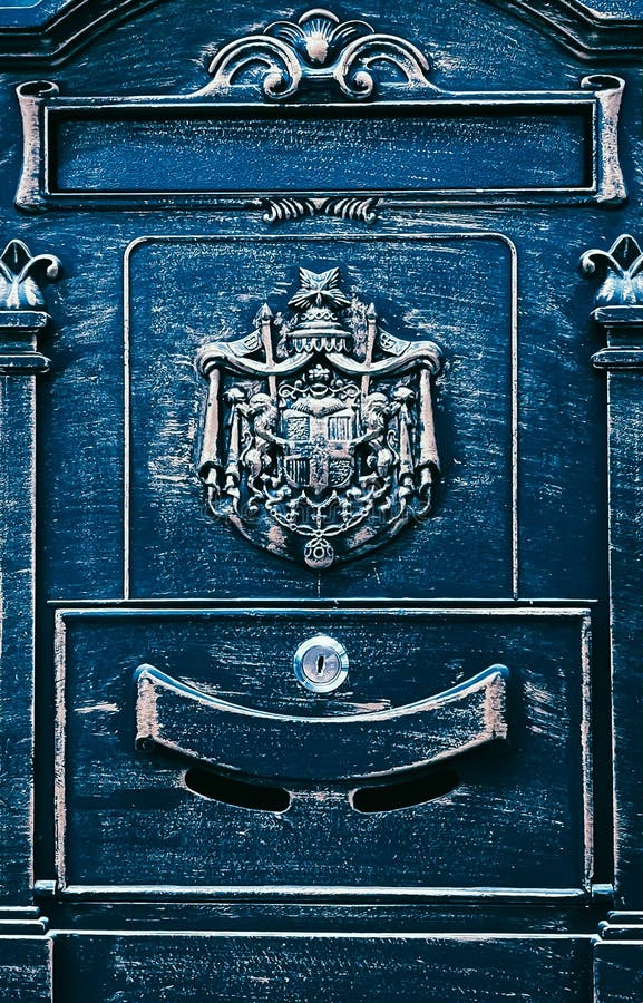 Vintage Post Box, Postal Office, Mailbox and Mail Delivery Stock Photo ...