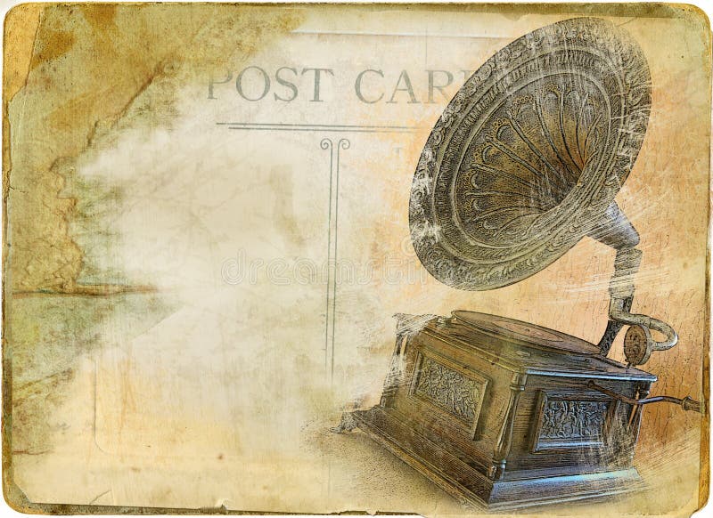 Vintage post card stock photo. Image of card, paperboard - 7392150